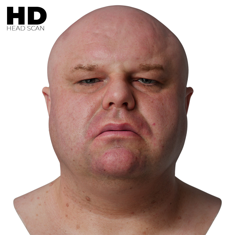 HD Male 3D Head Model 50 HD Male 3D Head Model 50